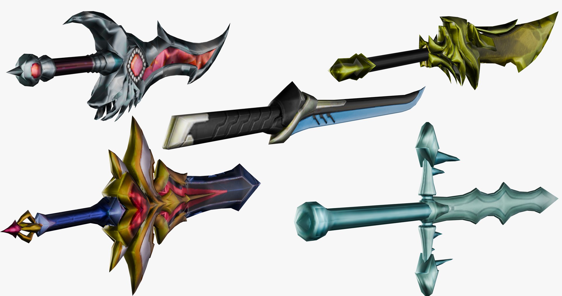 15 Stylized Sword Models Pack 1 - Low Poly 3D Model - TurboSquid 2186930
