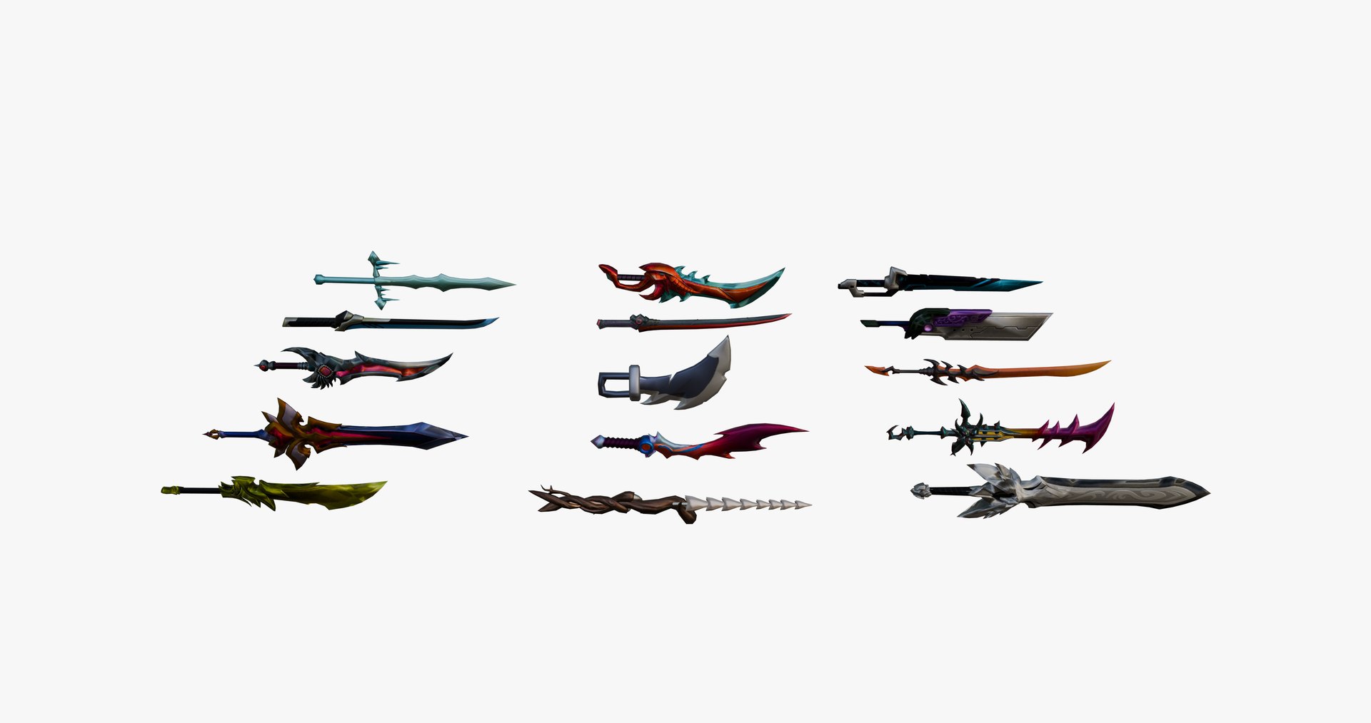 15 Stylized Sword Models Pack 1 - Low Poly 3D Model - TurboSquid 2186930