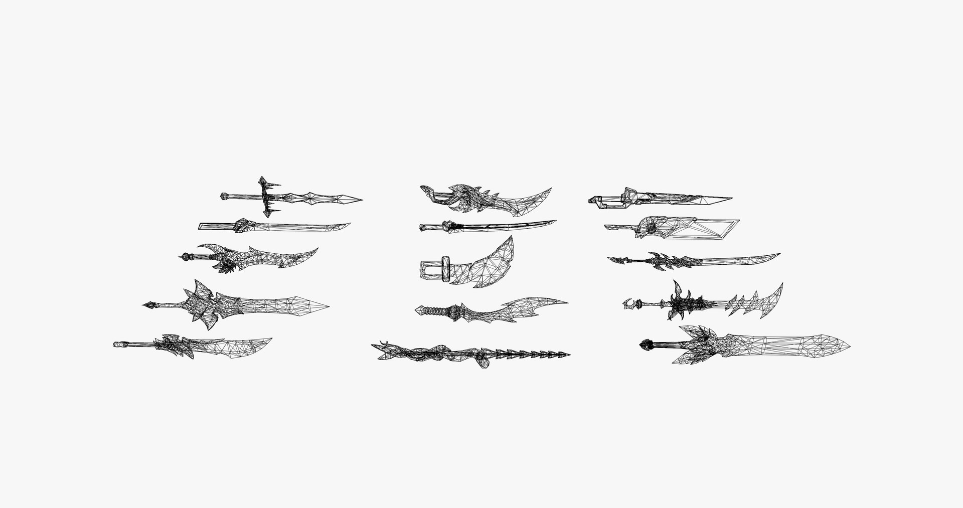 15 Stylized Sword Models Pack 1 - Low Poly 3D Model - TurboSquid 2186930