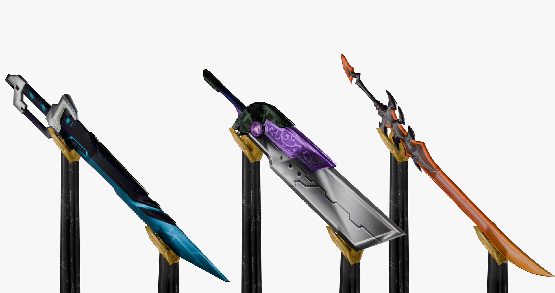 15 Stylized Sword Models Pack 1 - Low Poly 3D Model - TurboSquid 2186930
