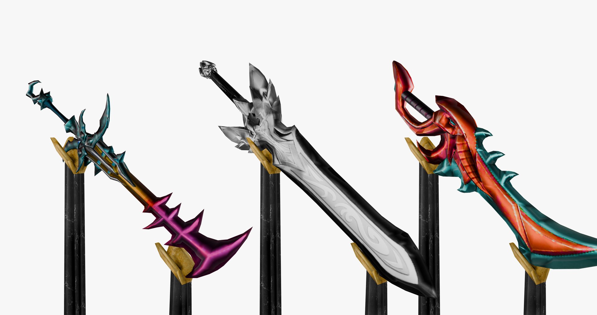 15 Stylized Sword Models Pack 1 - Low Poly 3D Model - TurboSquid 2186930
