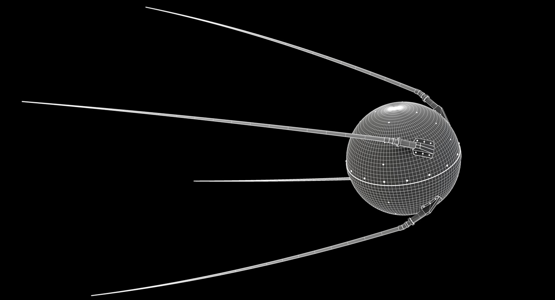 Sputnik Satellite 3d Model