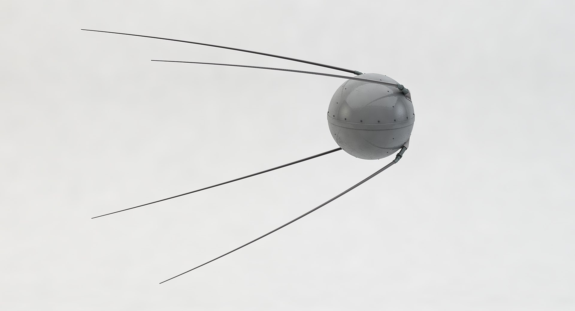 Sputnik Satellite 3d Model