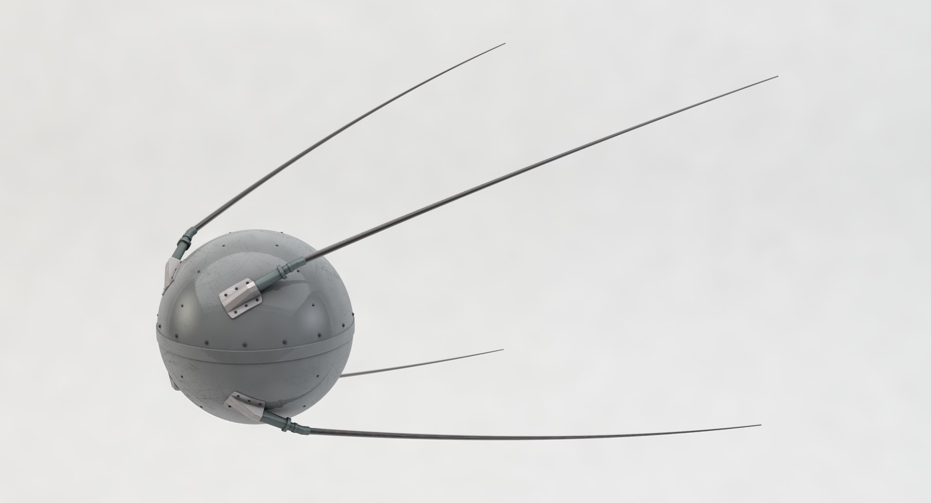 Sputnik Satellite 3d Model