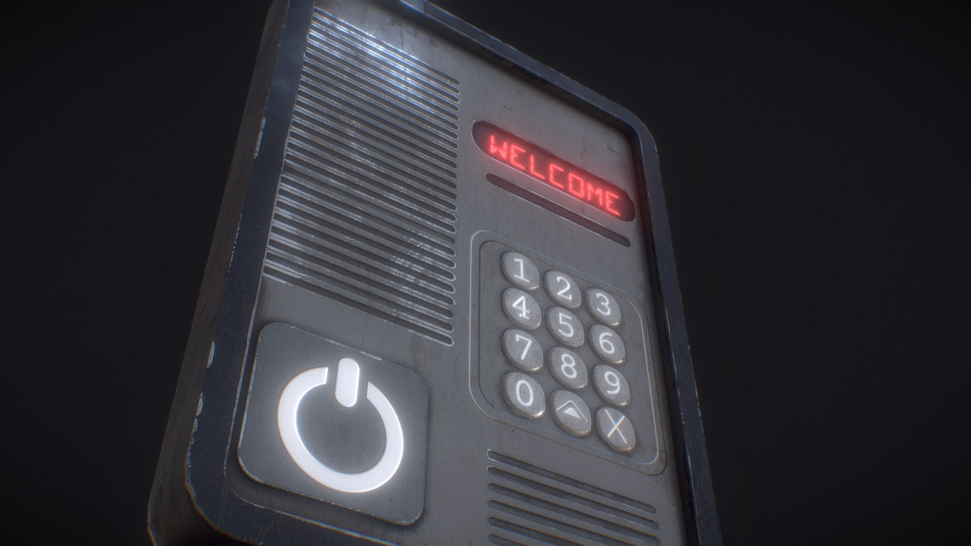 3D Game Ready Security Panel Model - TurboSquid 1936642