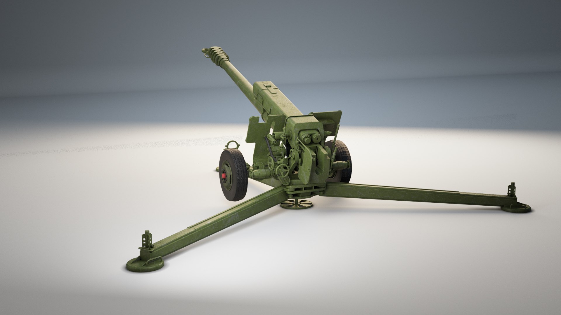 3D Artillery D-30 - TurboSquid 1698354