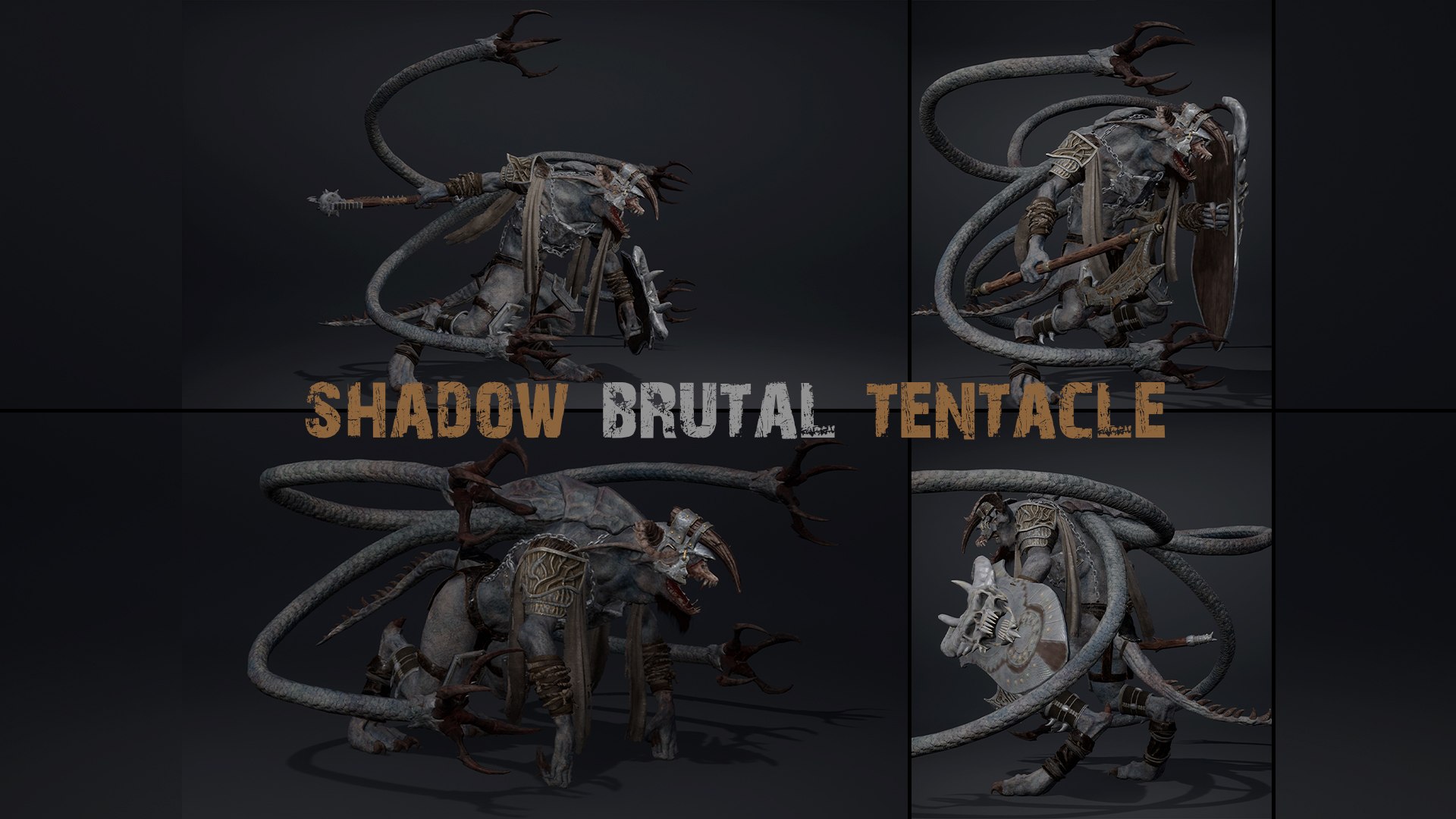 3D Shadow Brutal Tentacle Model - TurboSquid 2321133