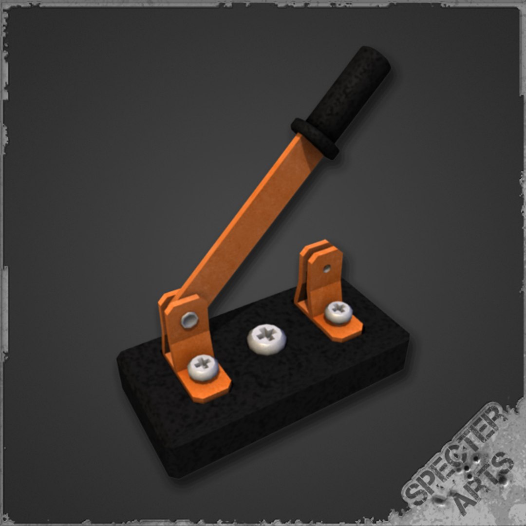 Illustration Simple Circuit 3d Model