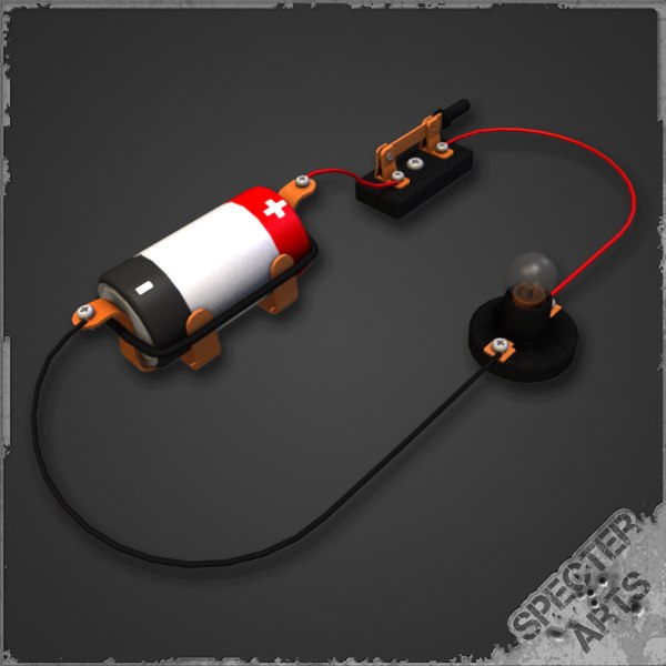 modelo 3d Circuito eléctrico simple DC - TurboSquid 550547