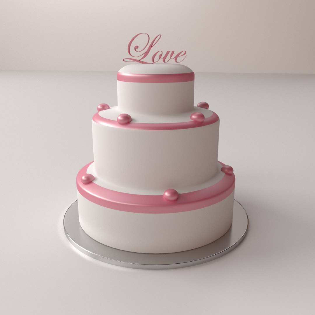 3D Wedding Cake Model | 1146697 | TurboSquid