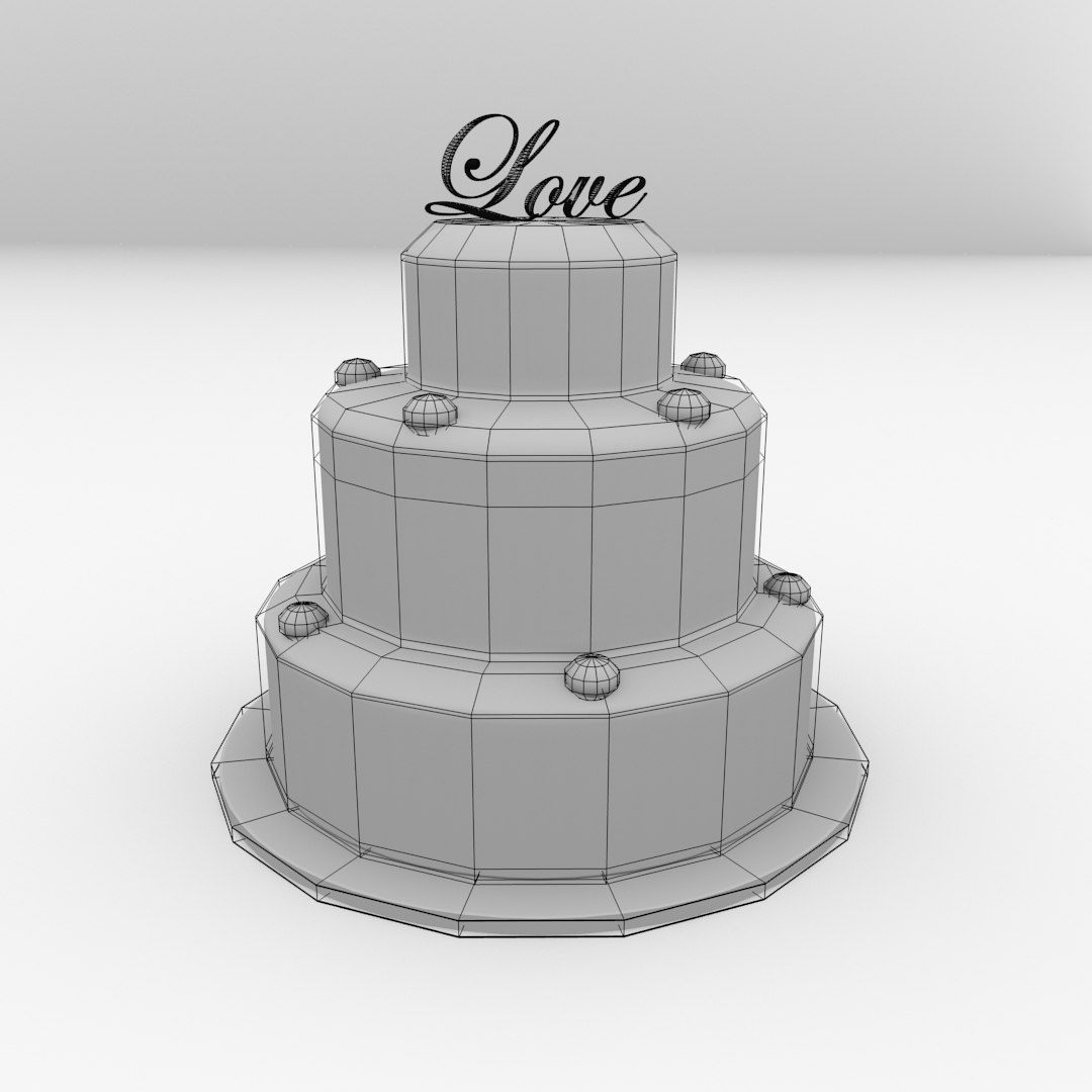 3D Wedding Cake Model | 1146697 | TurboSquid