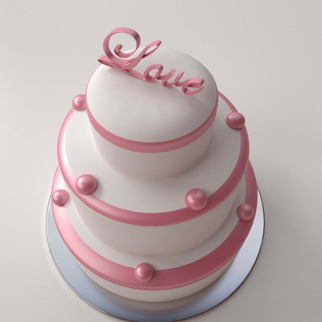 3D Wedding Cake Model | 1146697 | TurboSquid