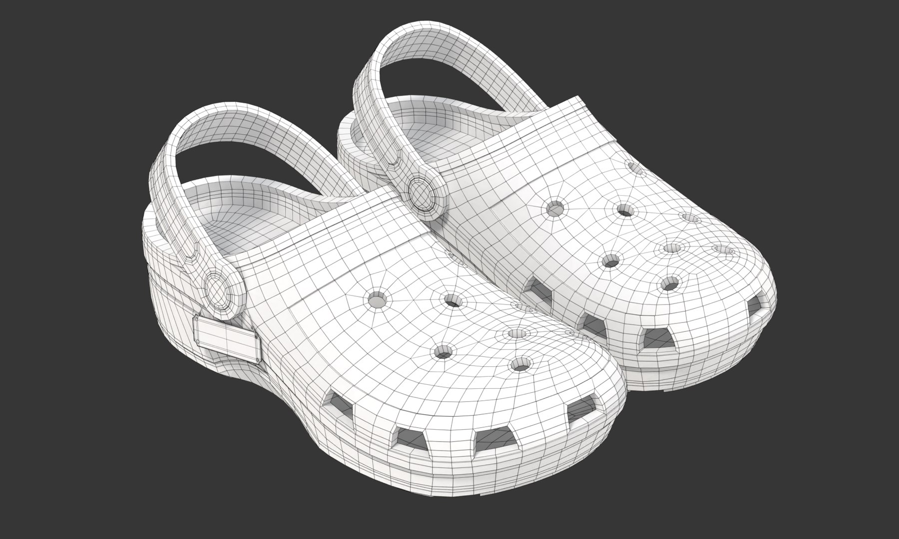 3D Garden Rubber Clogs Shoes Model - TurboSquid 2185257