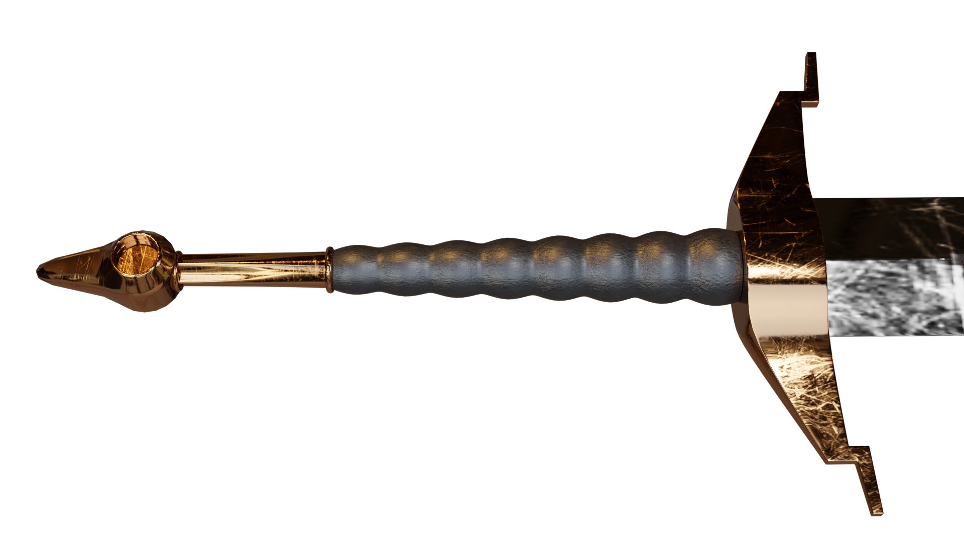 3D Medieval Metal Sword Vintage Gameready 3D Model - TurboSquid 2078348