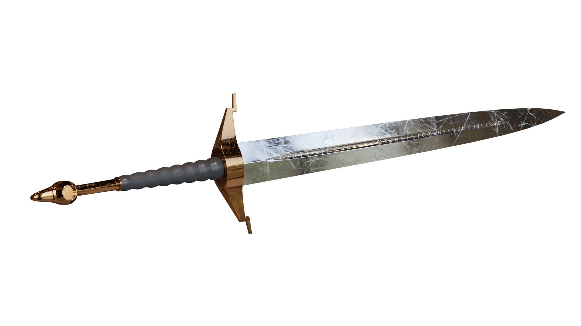 3D Medieval Metal Sword Vintage Gameready 3D Model - TurboSquid 2078348