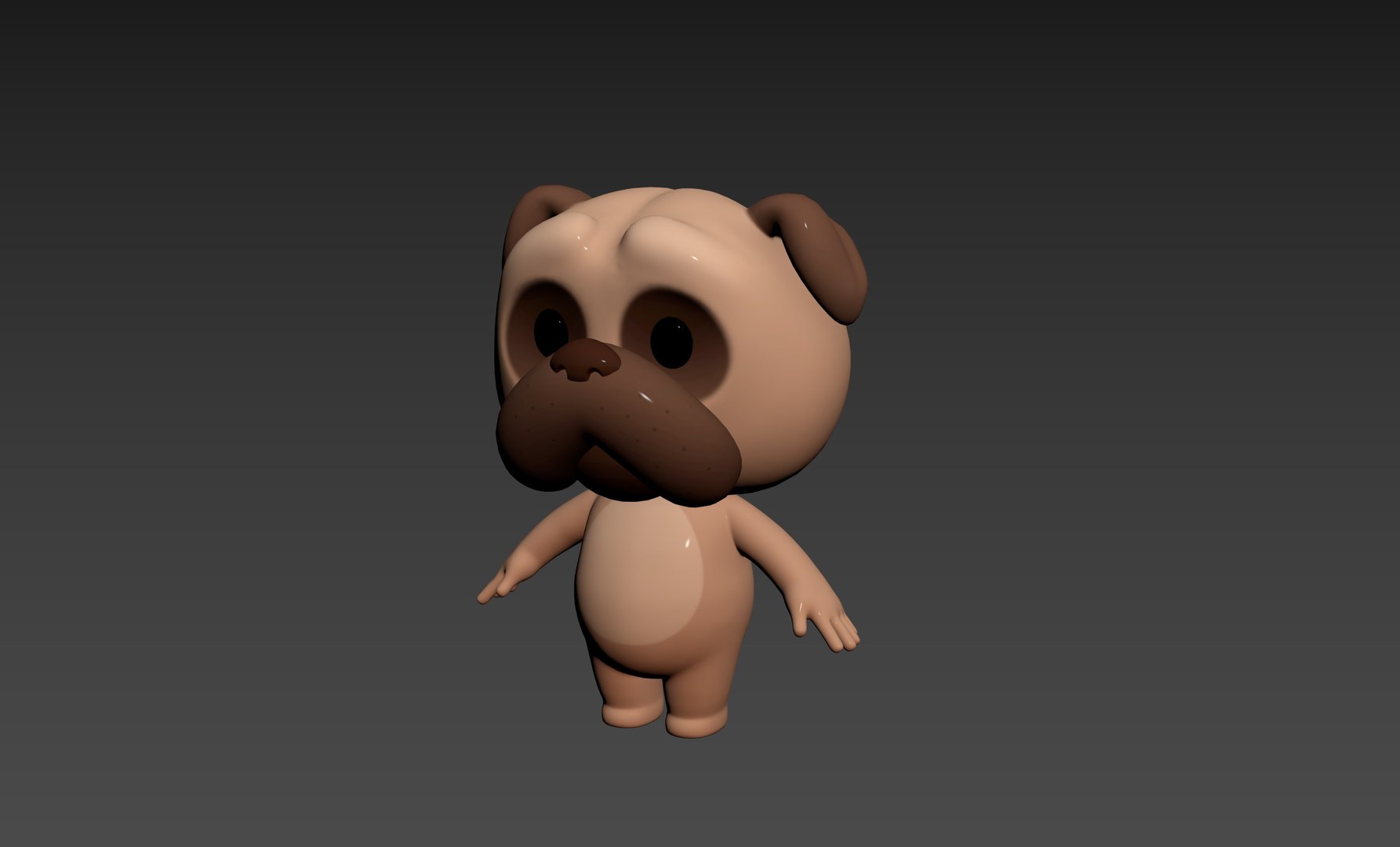 Character191 Pug 3D Model - TurboSquid 1962037