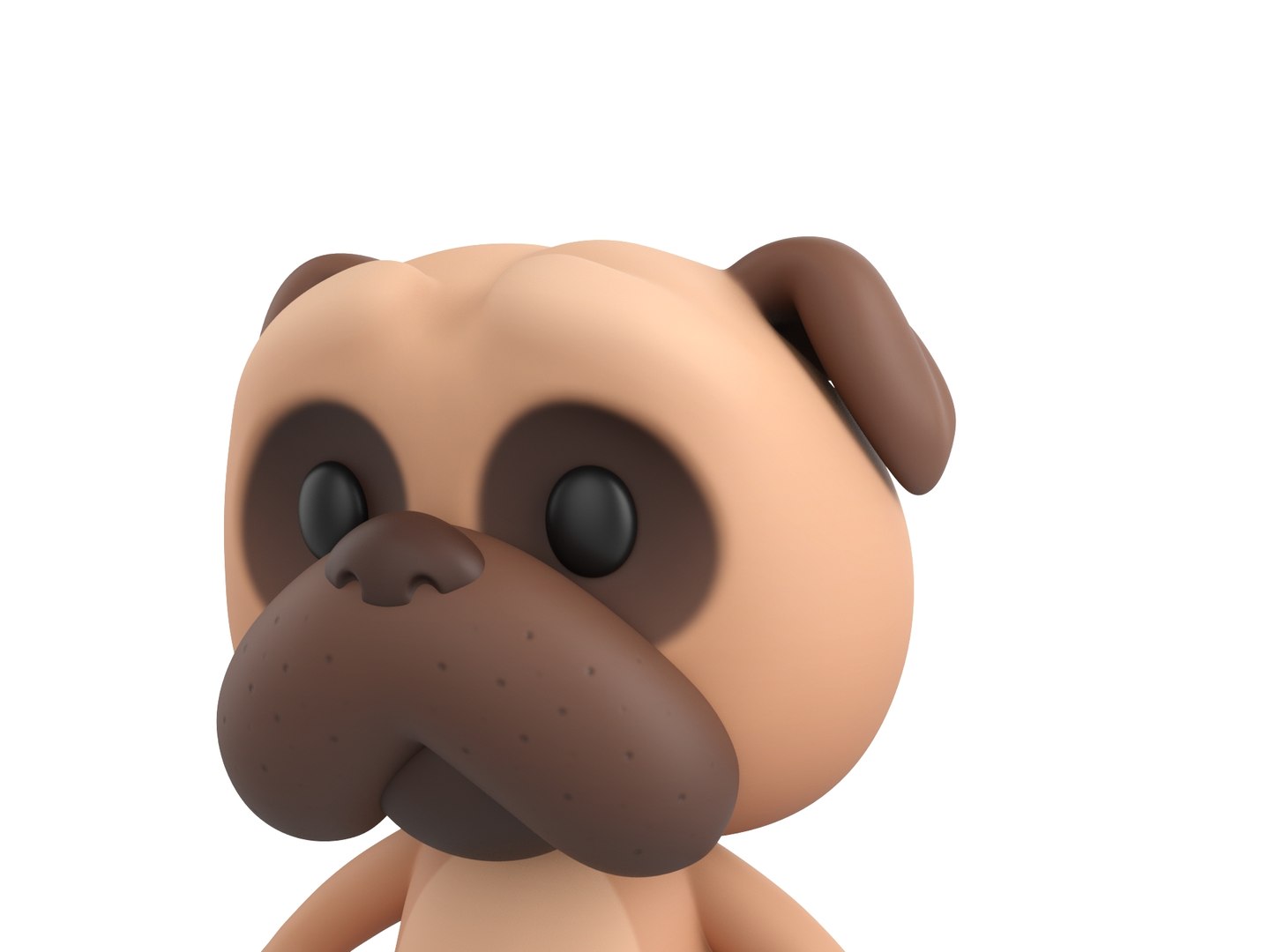Character191 Pug 3D Model - TurboSquid 1962037