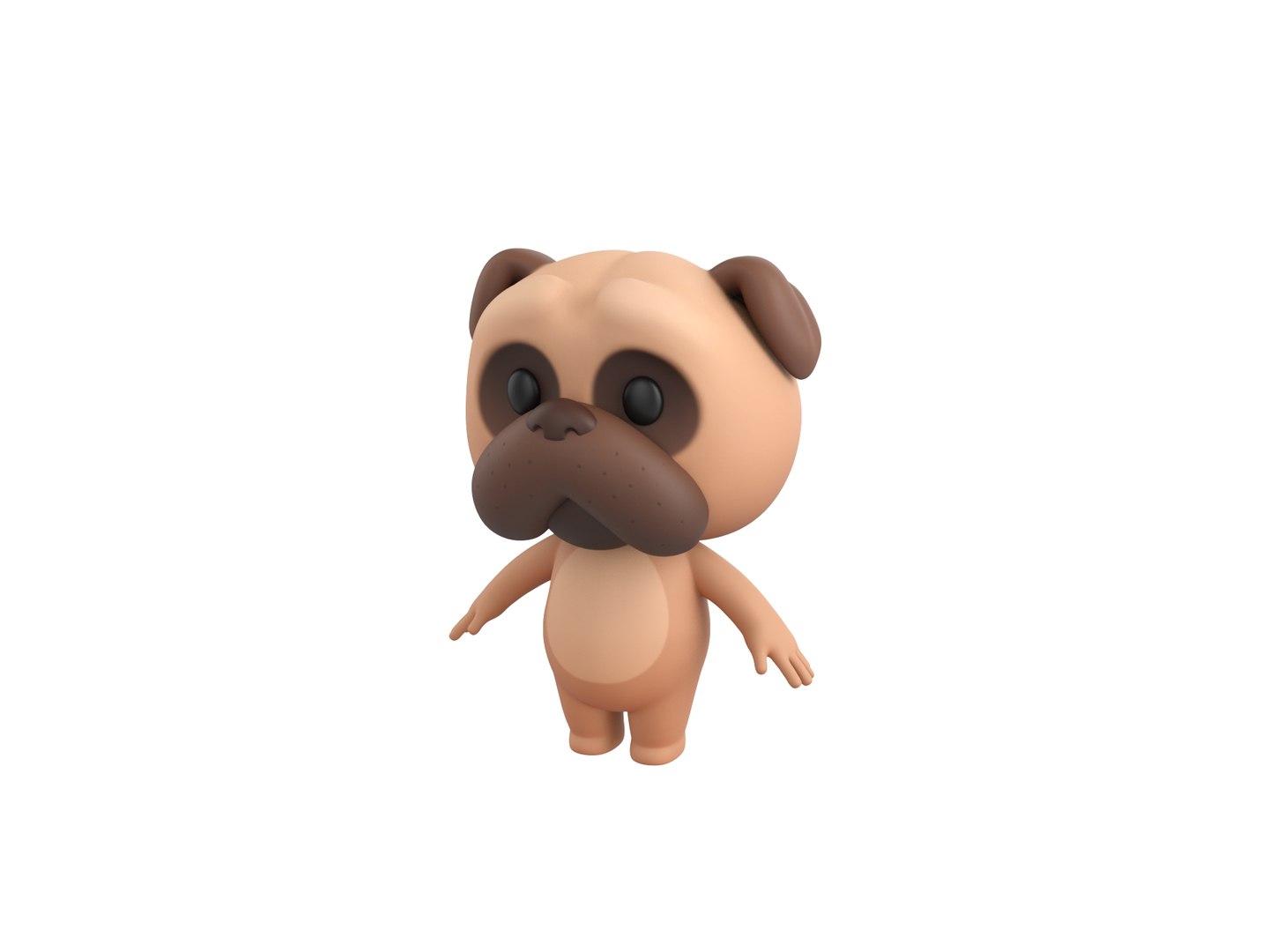 Character191 Pug 3D Model - TurboSquid 1962037