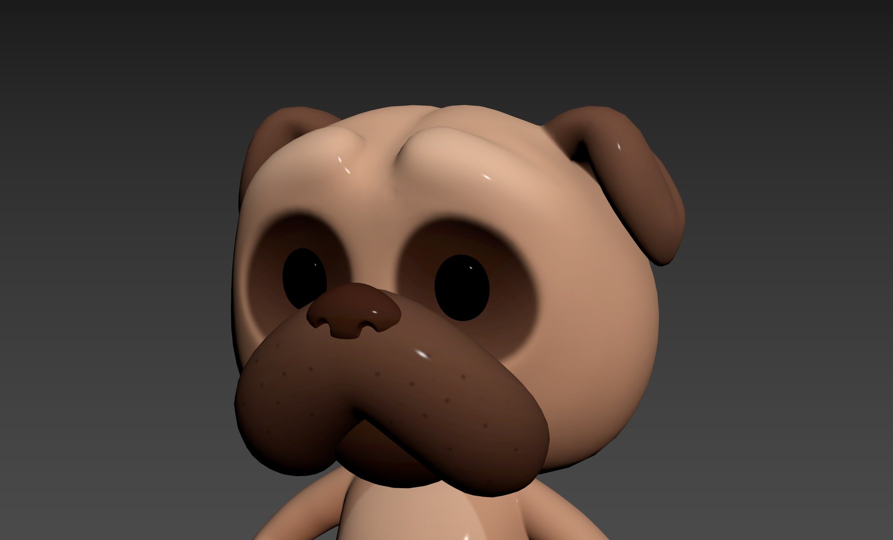Character191 Pug 3D Model - TurboSquid 1962037