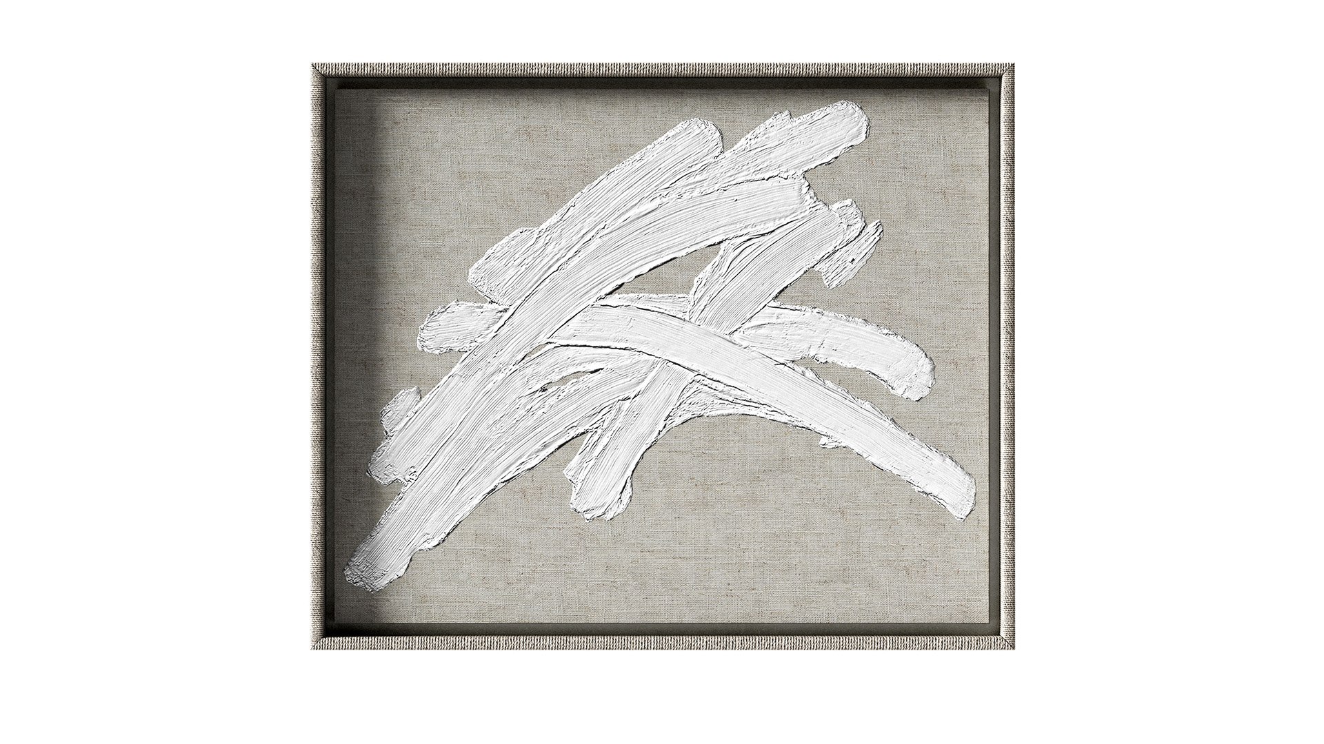 3D Plaster Brushstroke Wall Decor By Palecek - TurboSquid 2252840