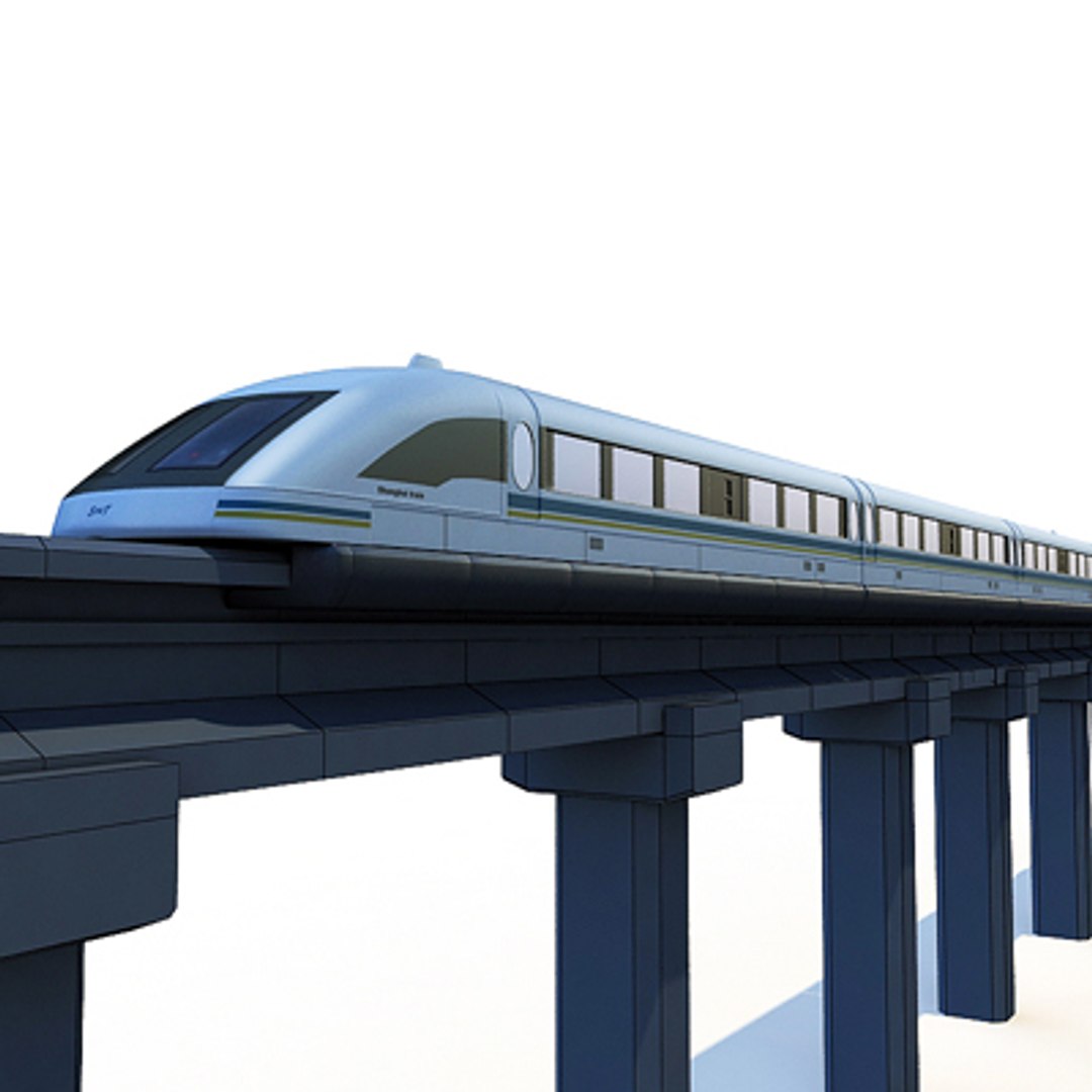 3d Shanghai Maglev Train
