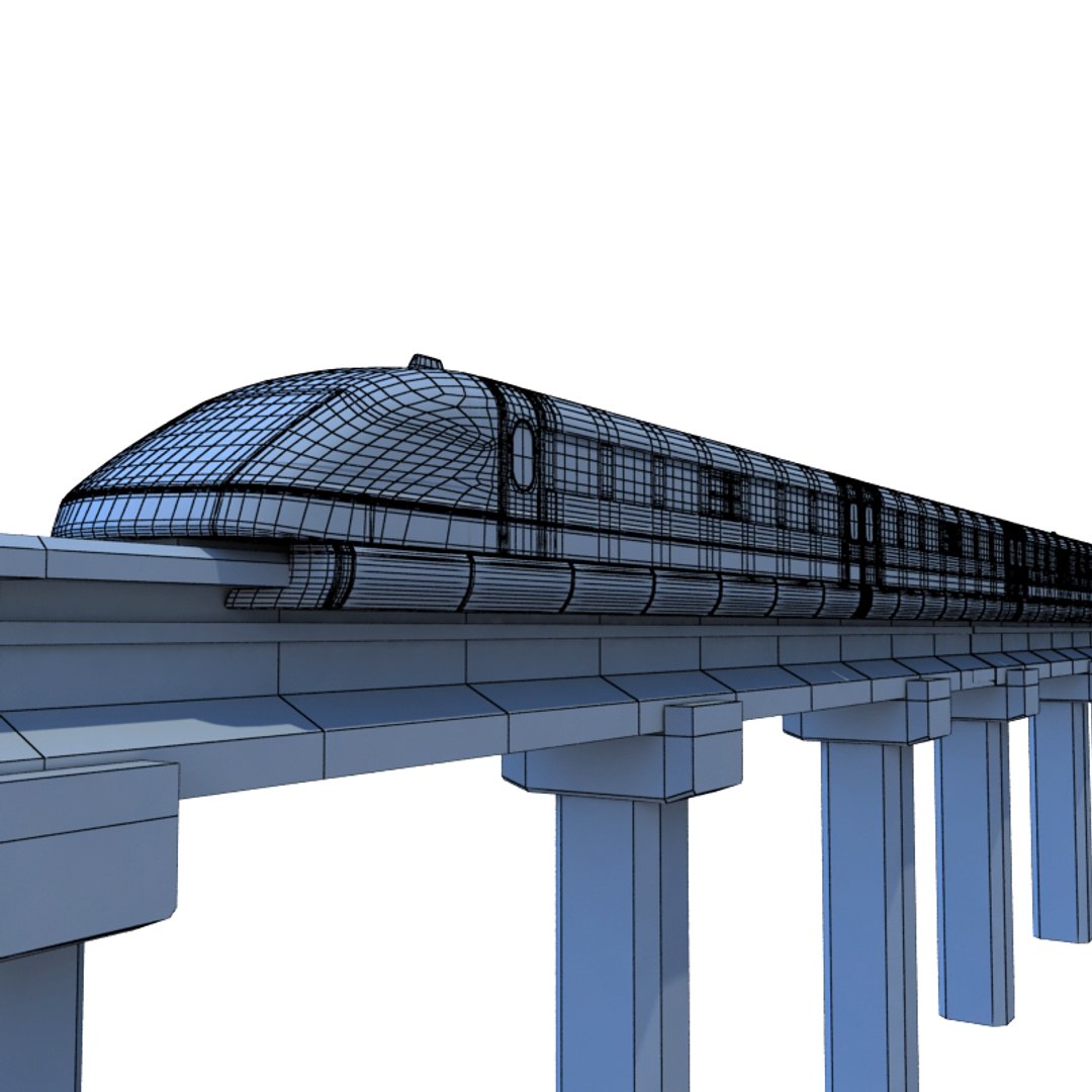 3d Shanghai Maglev Train