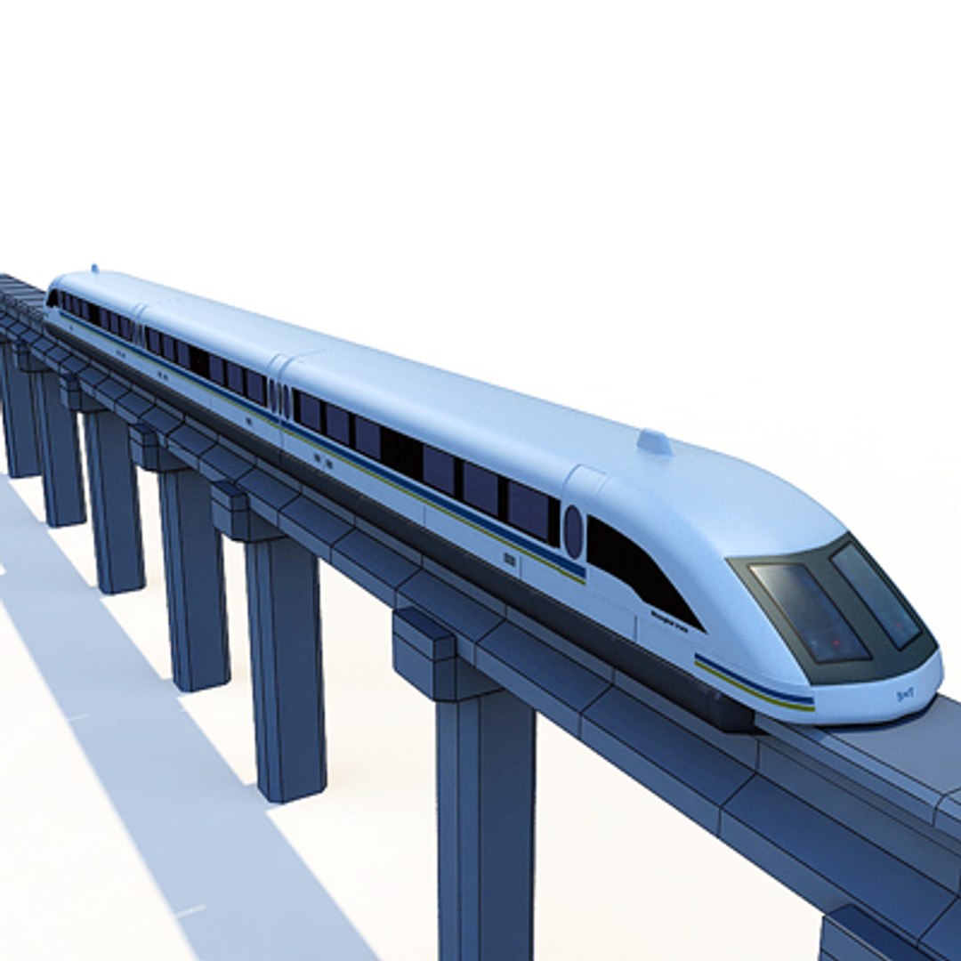 3d Shanghai Maglev Train