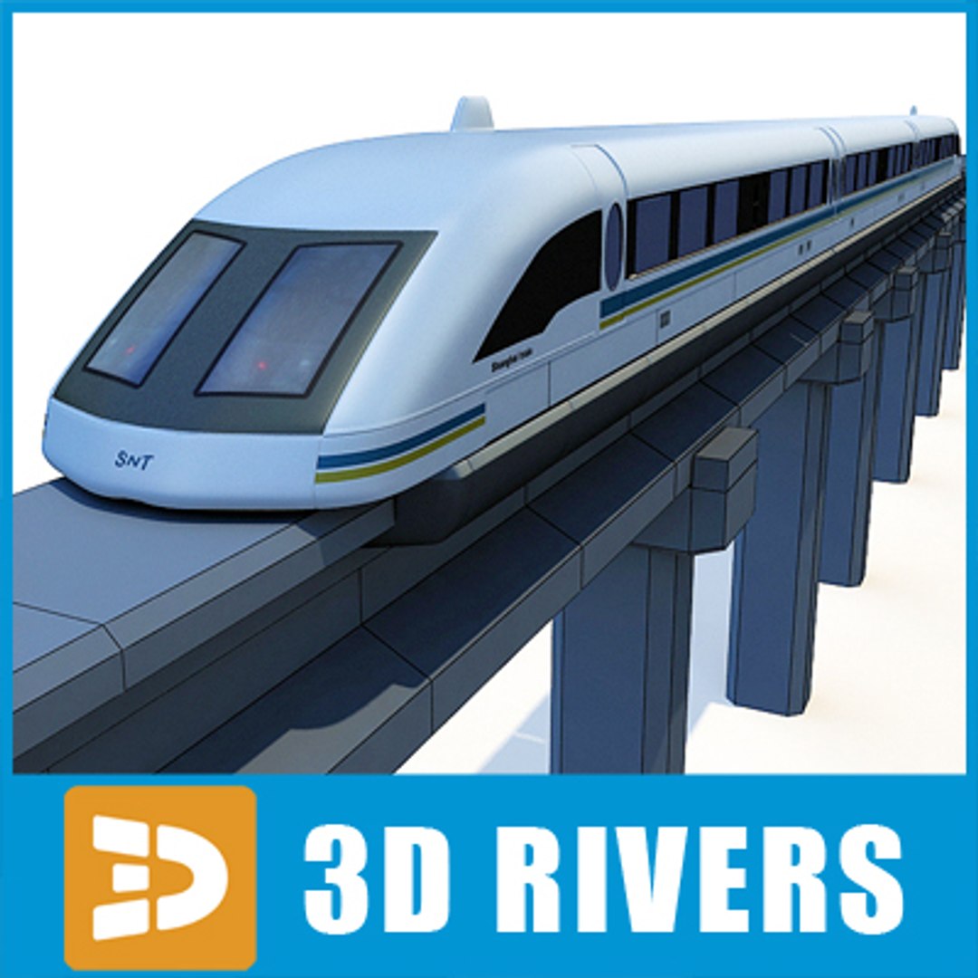 3d Shanghai Maglev Train