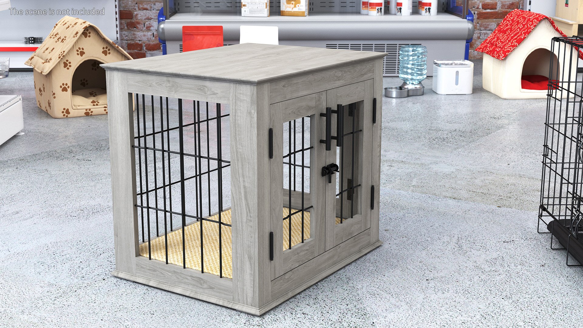 Designer Dog Crate Furniture White 3D Model - TurboSquid 2167645