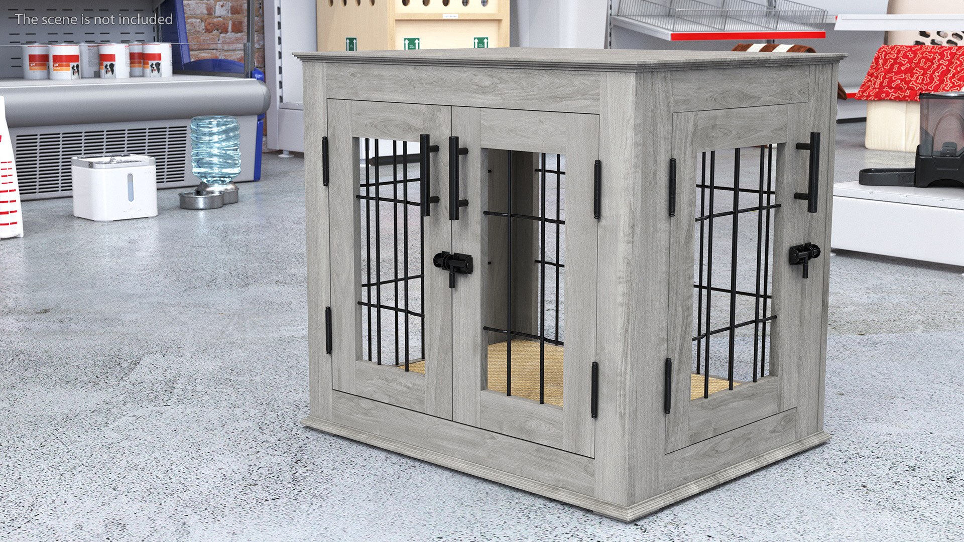 Designer Dog Crate Furniture White 3D Model - TurboSquid 2167645