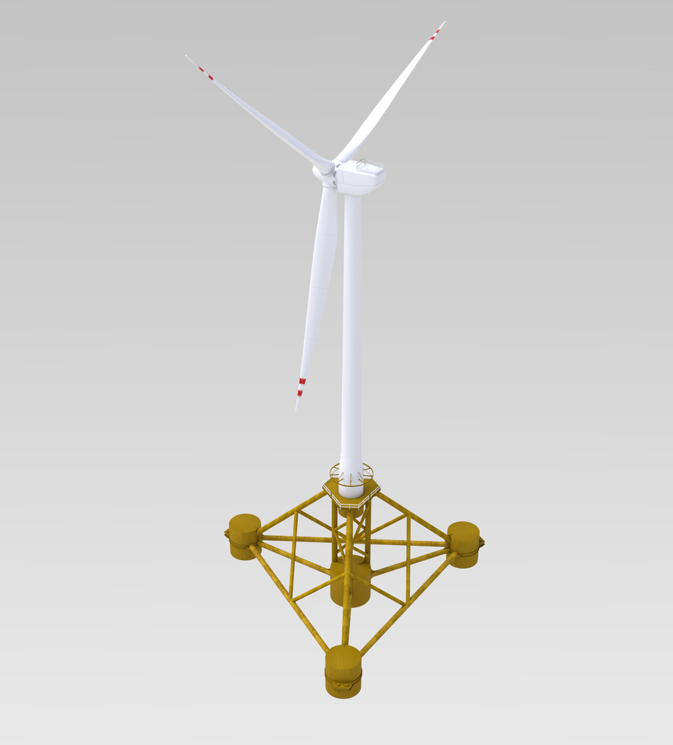 Offshore wind farm model - TurboSquid 1940976