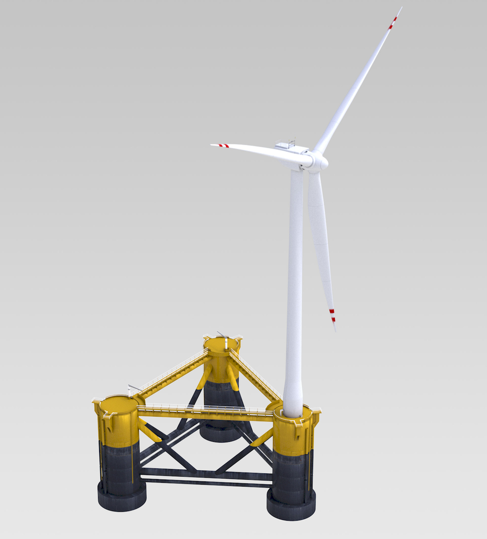 Offshore wind farm model - TurboSquid 1940976