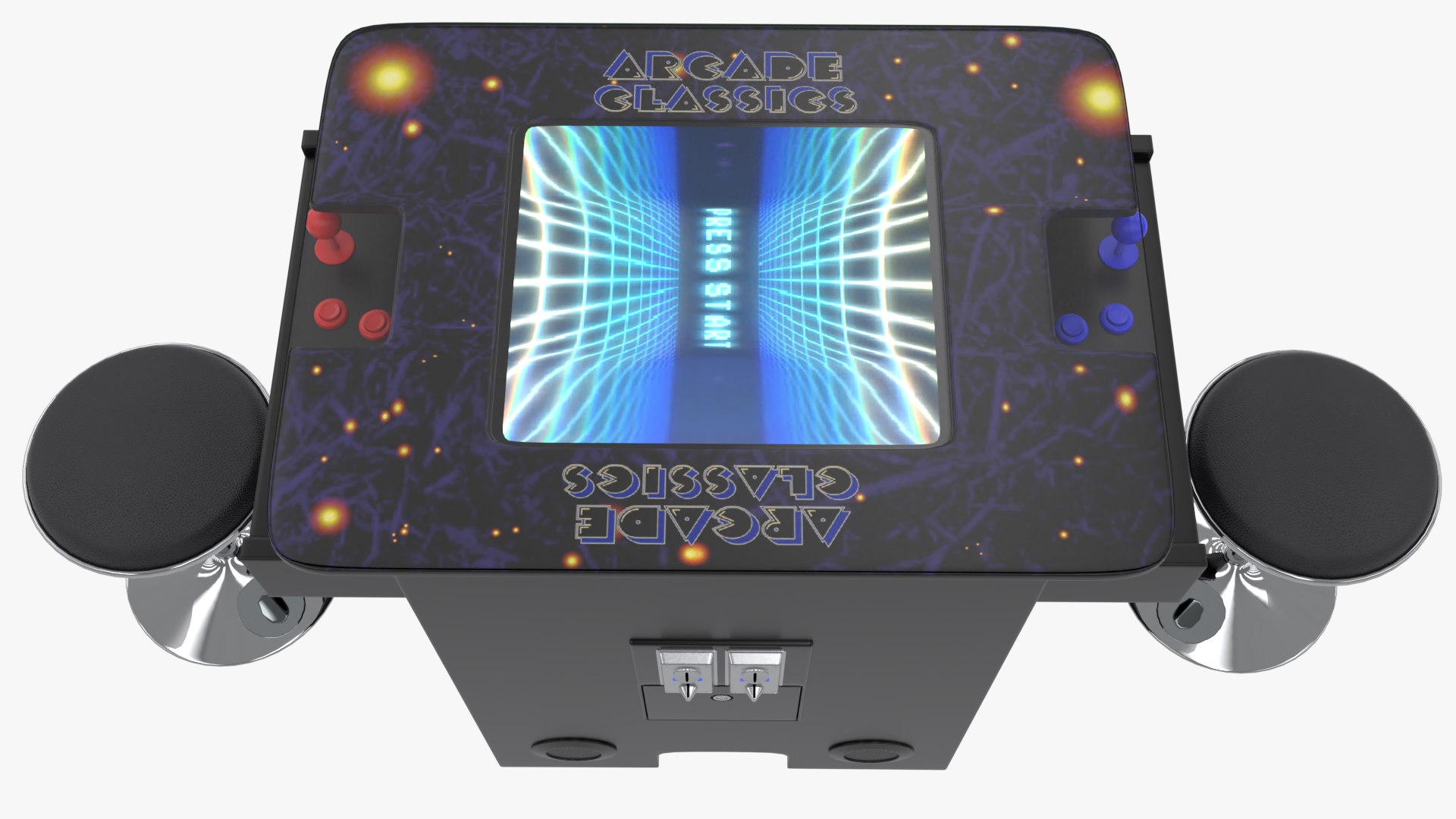 Cocktail Arcade Games Cabinet 3D Model - TurboSquid 1659759