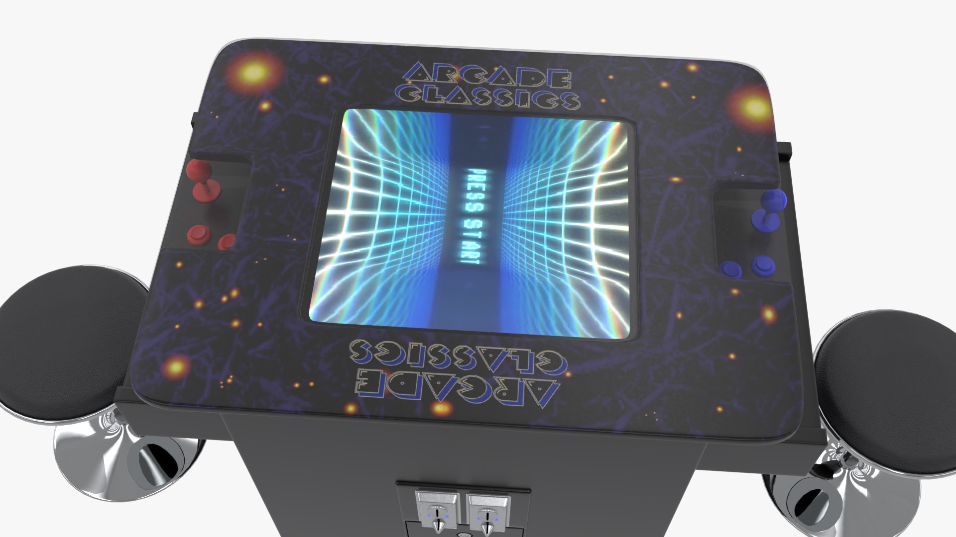 Cocktail Arcade Games Cabinet 3D Model - TurboSquid 1659759