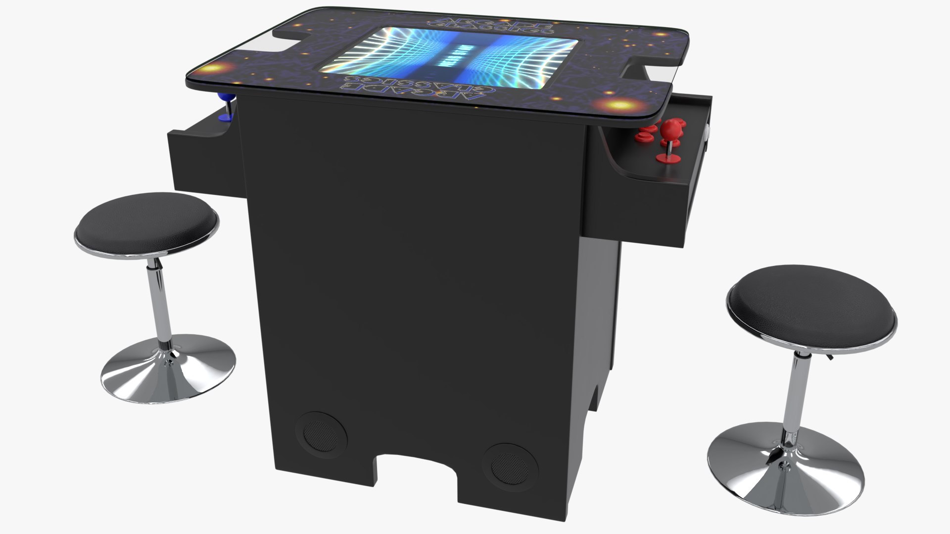 Cocktail Arcade Games Cabinet 3D Model - TurboSquid 1659759