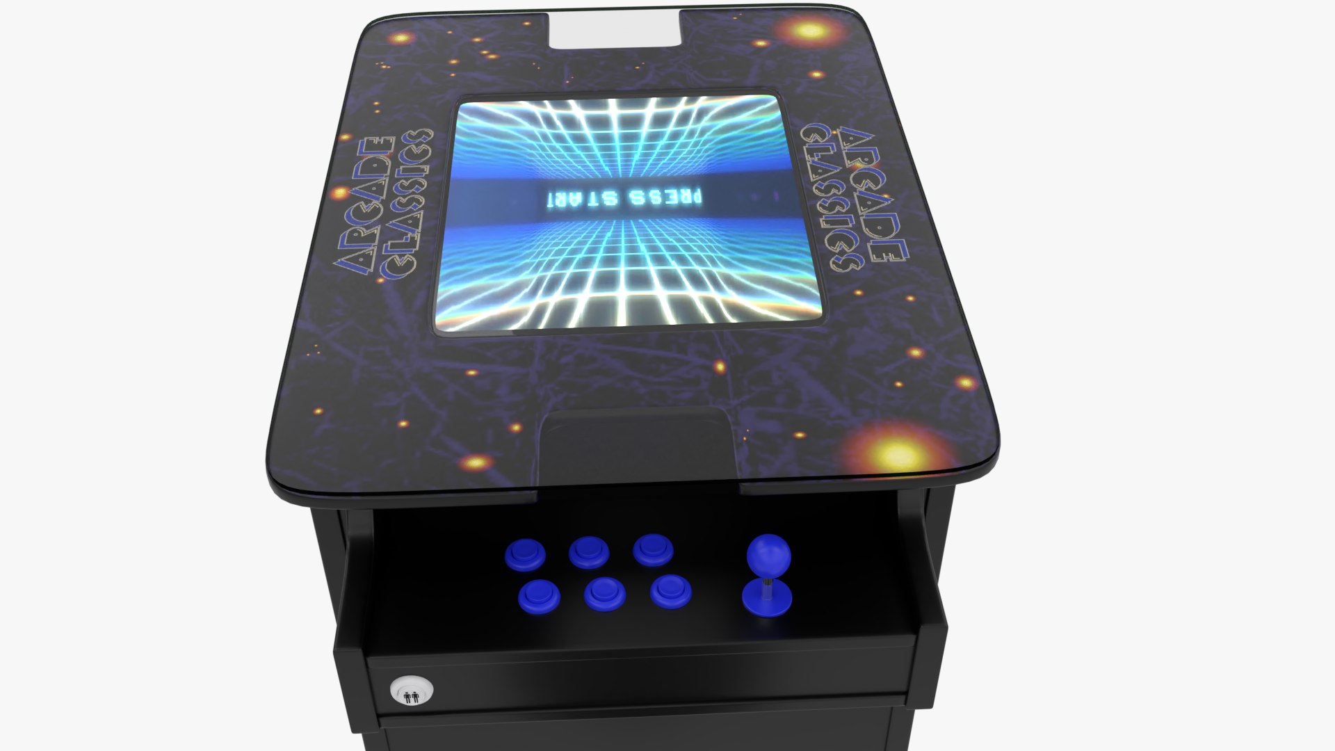 Cocktail Arcade Games Cabinet 3D Model - TurboSquid 1659759