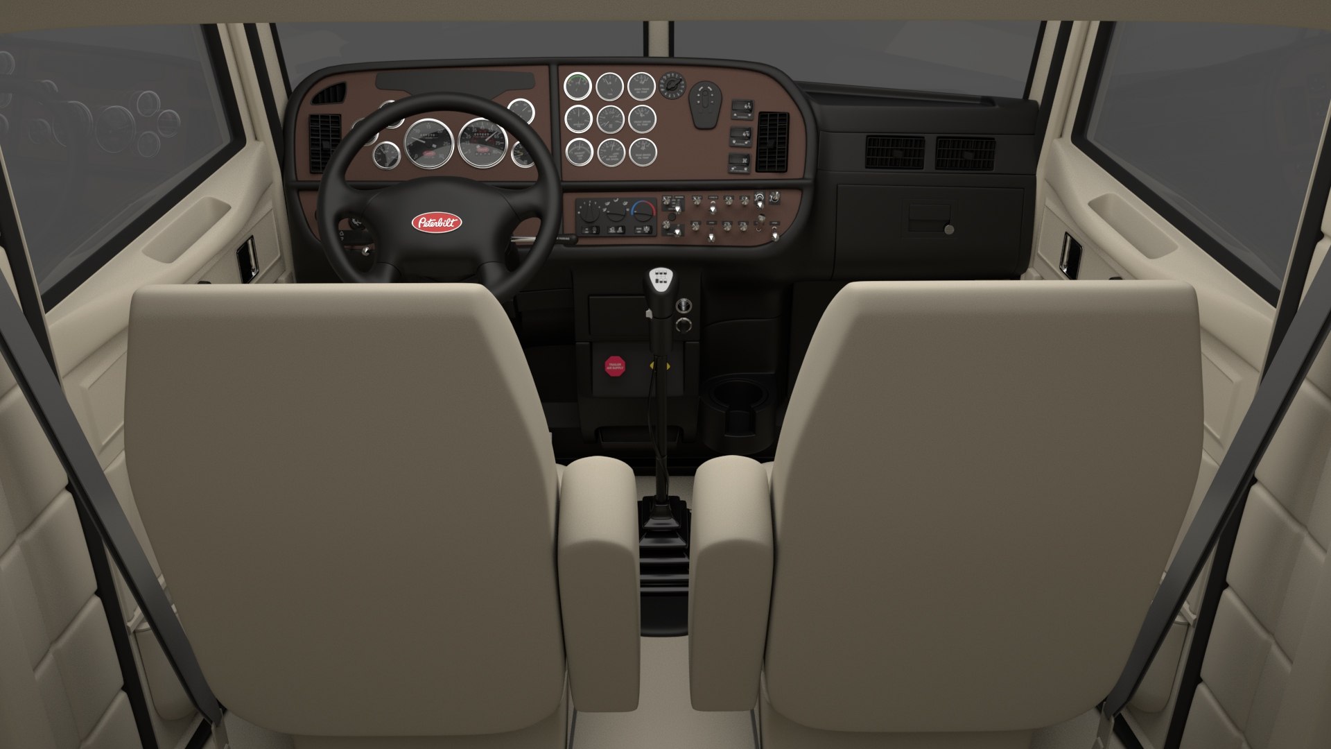 3D Peterbilt-379 Interior - TurboSquid 2117194