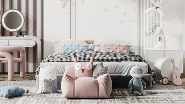 3D Modern children's room model - TurboSquid 1744244