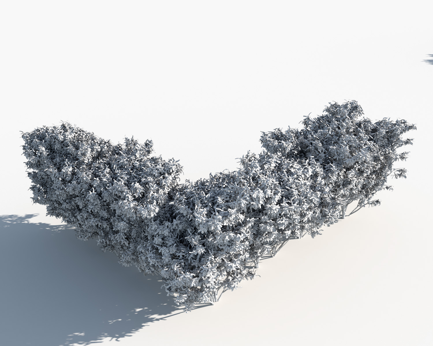 3D shrub hedges - TurboSquid 1152396