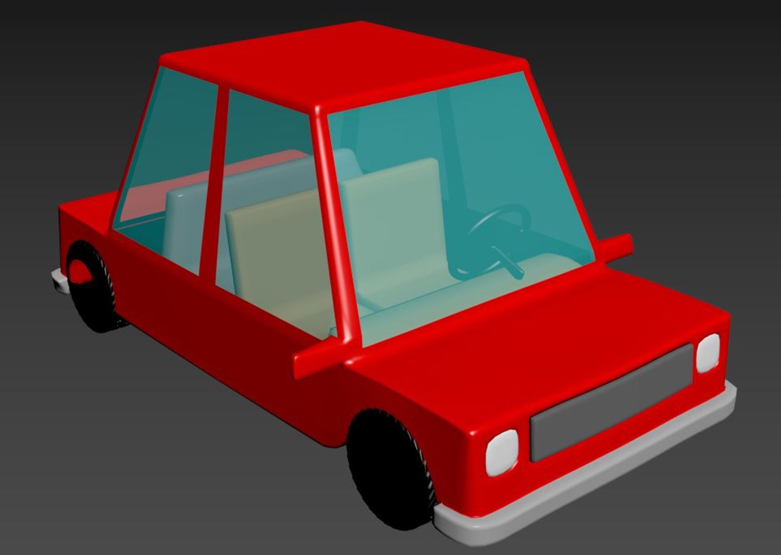 Cartoon Car 3D Model - TurboSquid 1494233