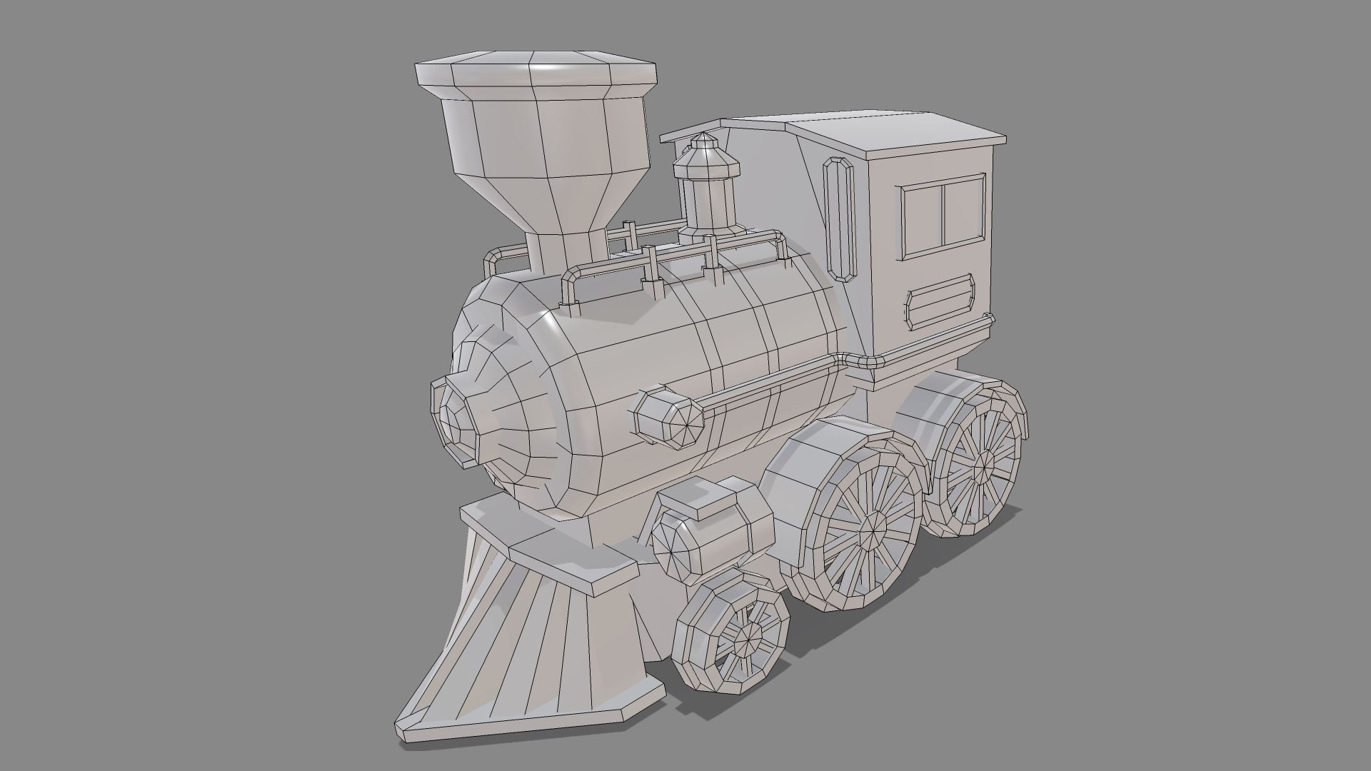 Toon Train model - TurboSquid 1774711