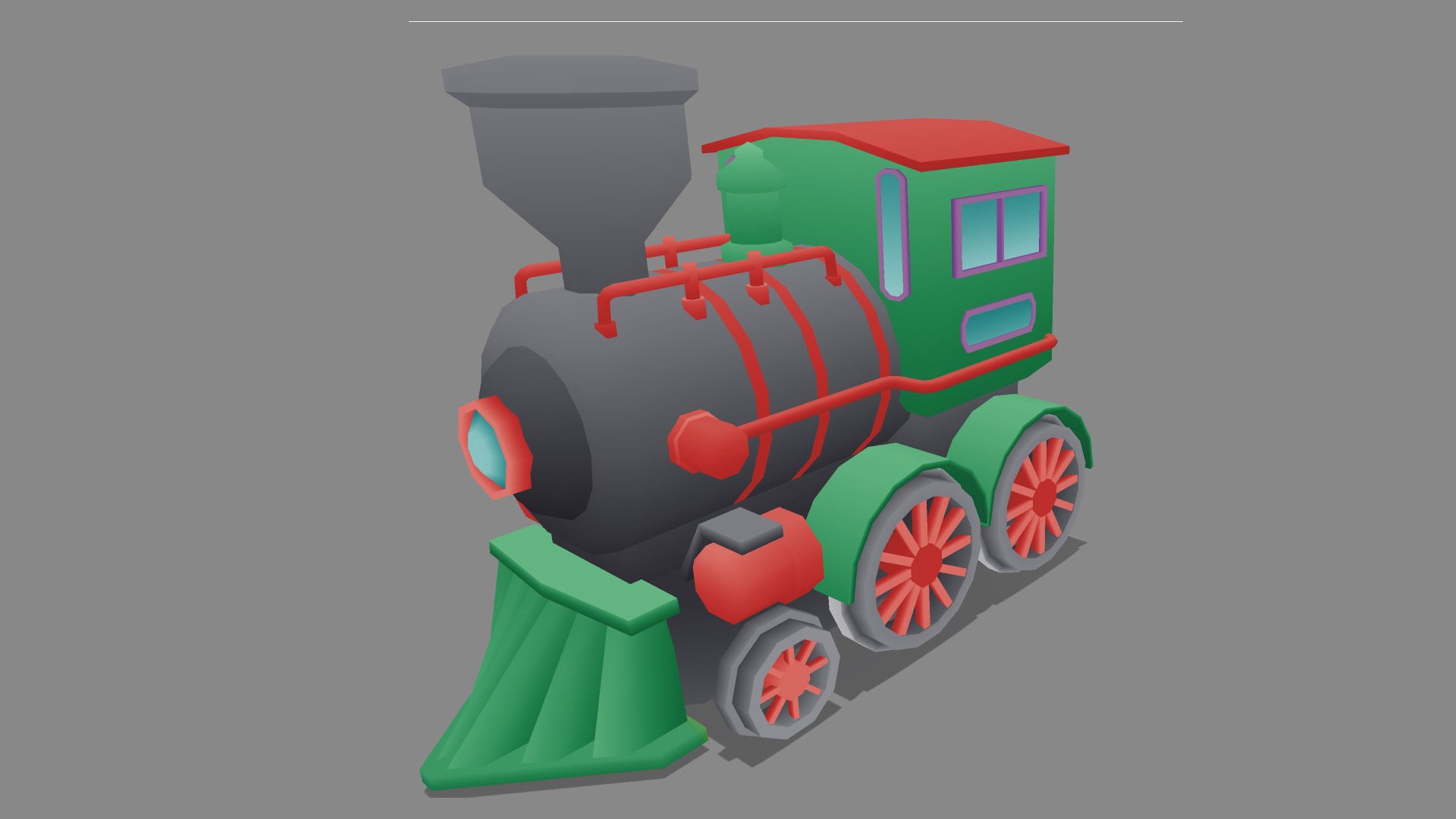 Toon Train model - TurboSquid 1774711
