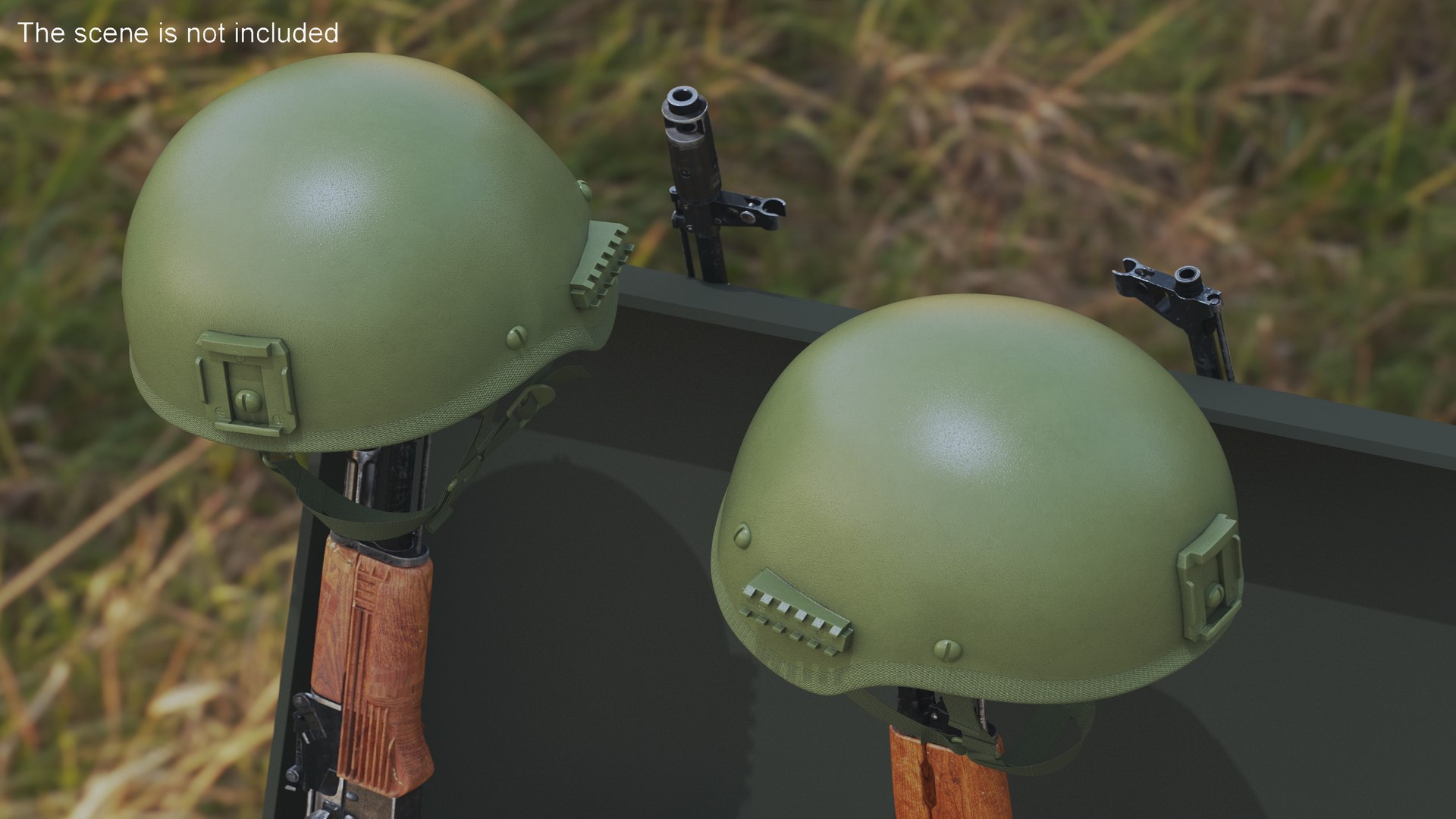 3D Helmet 6B47 Ratnik Green - TurboSquid 2016277