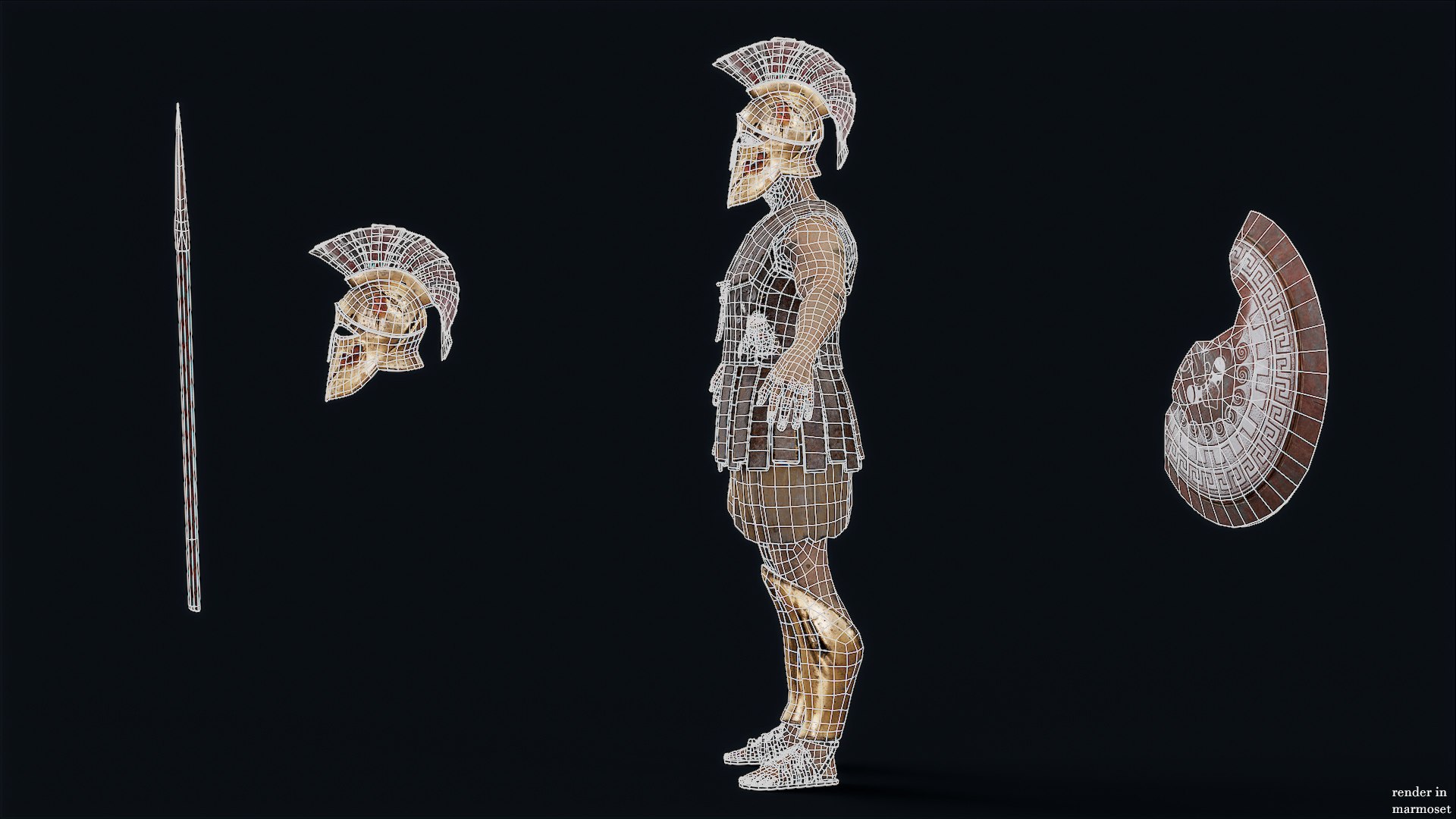 UNDEAD SPARTAN HOPLITE PACK 3D Model - TurboSquid 2344072