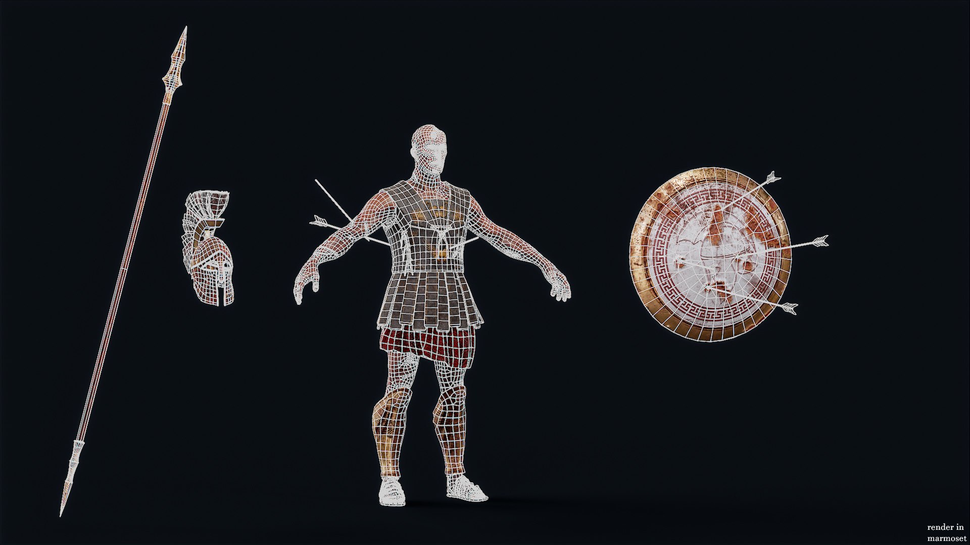 UNDEAD SPARTAN HOPLITE PACK 3D Model - TurboSquid 2344072