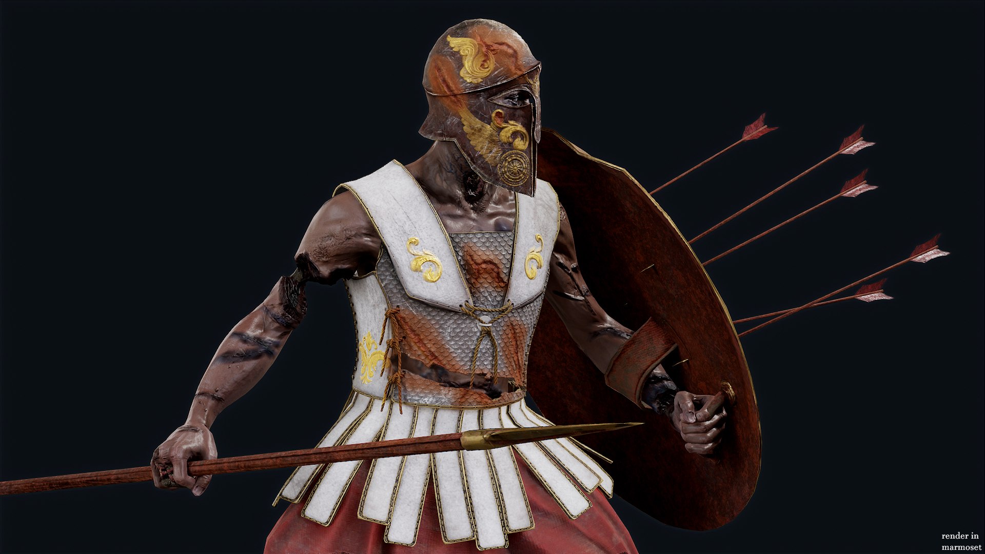 UNDEAD SPARTAN HOPLITE PACK 3D Model - TurboSquid 2344072