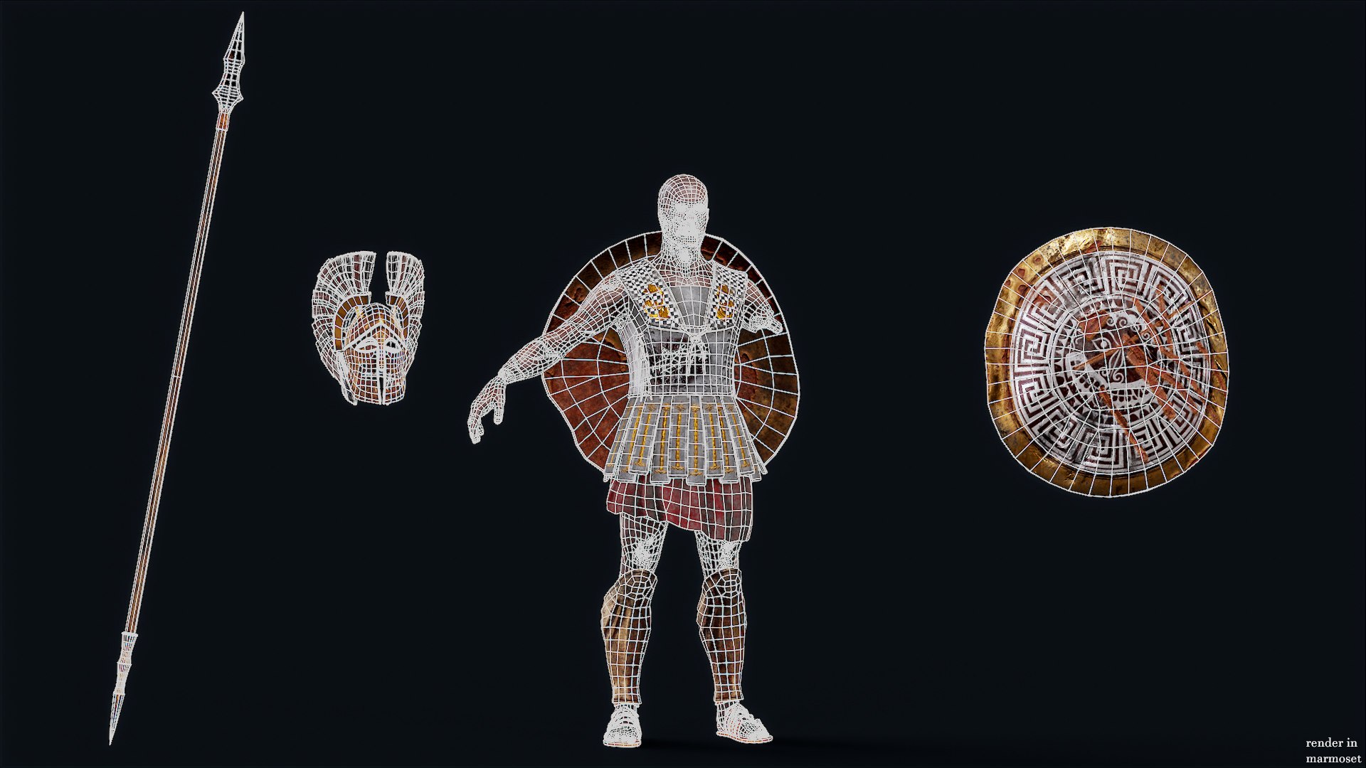 UNDEAD SPARTAN HOPLITE PACK 3D Model - TurboSquid 2344072