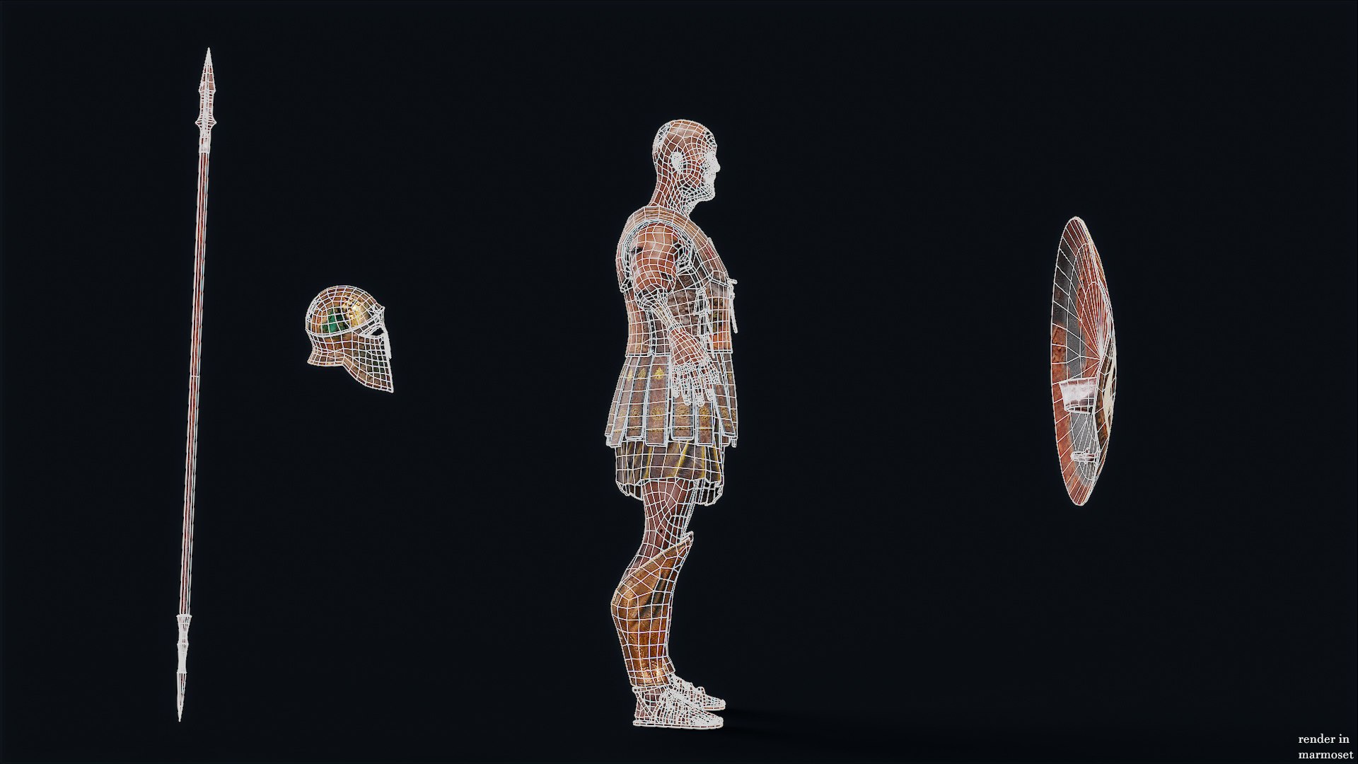 UNDEAD SPARTAN HOPLITE PACK 3D Model - TurboSquid 2344072