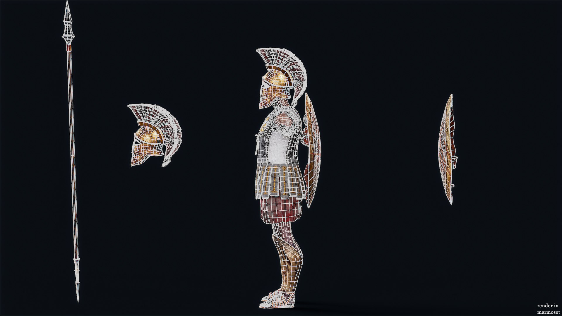 UNDEAD SPARTAN HOPLITE PACK 3D Model - TurboSquid 2344072