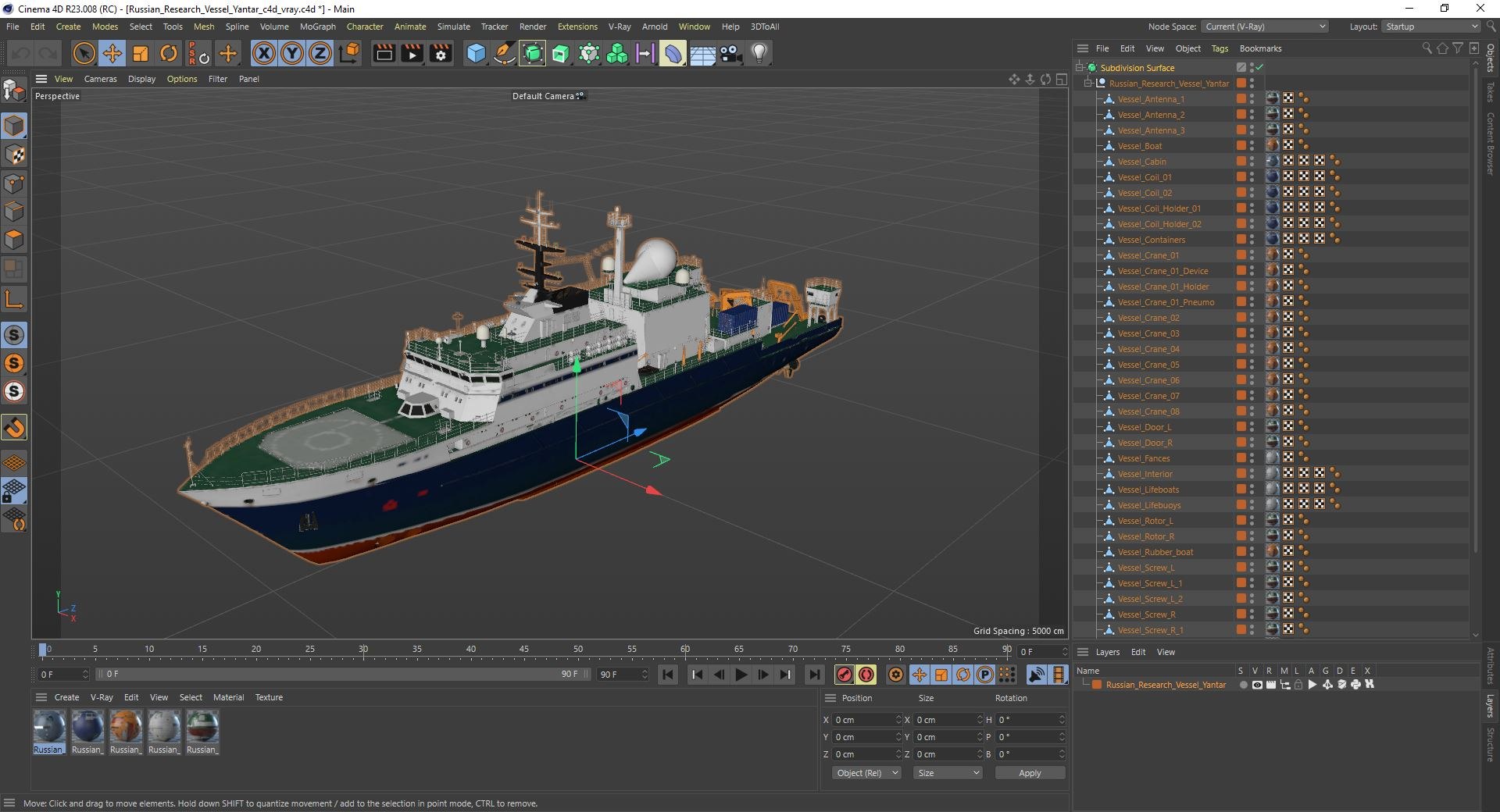 Russian Research Vessel Yantar 3D Model - TurboSquid 2411489